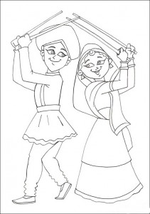 Navratri and Dussehra festival coloring pages - family holiday.net ...
