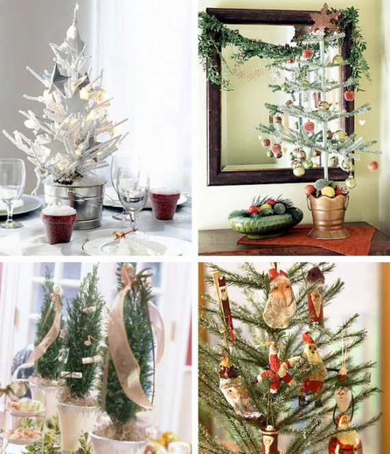Miniature Tabletop Christmas Tree Decorating Ideas Family Holiday Miniature Tabletop Christmas Tree Decorating Ideas Family Holiday
