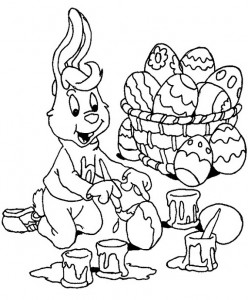 Easter Bunny Coloring Pages For Kids