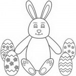 Easter Bunny Coloring Pages For Kids