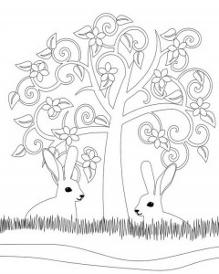 Unique Spring & Easter Holiday Adult Coloring Pages Designs