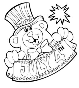 Independence Day (Fourth of July ) Coloring Pages for kids
