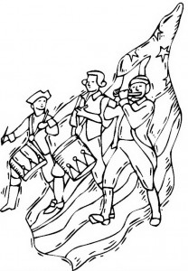 Independence Day (Fourth of July ) Coloring Pages for kids