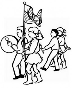 Independence Day (Fourth of July ) Coloring Pages for kids