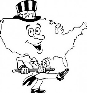 Independence Day (Fourth of July ) Coloring Pages for kids