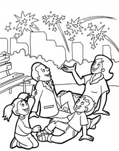 Independence Day (Fourth of July ) Coloring Pages for kids