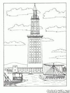 Coloring Pages For Ancient Wonders Of The World