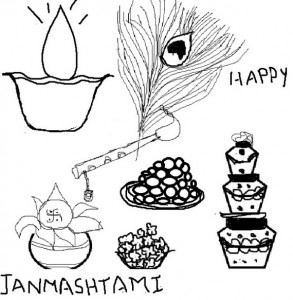 Janmashtami Festival Coloring Pages