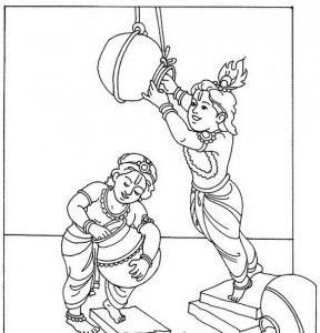 Shri Krishna Janmashtami Coloring Printable Pages For Kids - family ...