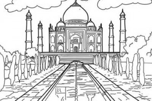 Coloring Pages For Ancient Wonders Of The World
