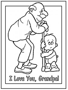 Grandparents Day Coloring Pages to Print and Color
