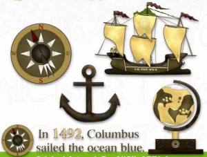 Christopher Columbus Day Cards