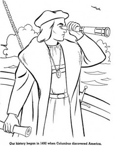 Columbus Day Coloring Pages for kids