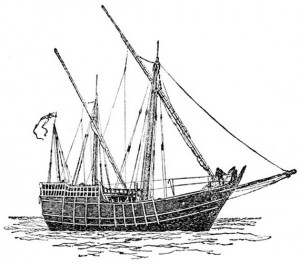 Columbus Day Ships Coloring Pages