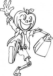 Fun Scary Halloween Coloring Pages Costumes 2012