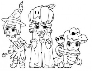 Fun and Spooky Halloween Coloring Pages Costumes