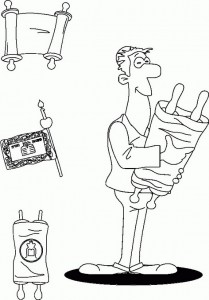 Jewish Coloring Pages for Kids Simchat Torah