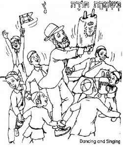 Jewish Coloring Pages for Kids Simchat Torah