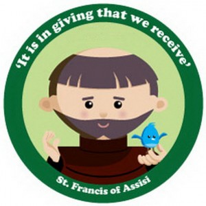 St. Francis of Assisi Coloring pages for Catholic Kids