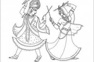 Navratri Coloring Pages