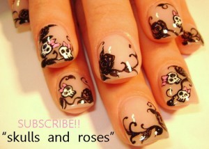 Beautiful 'Day of the Dead' Nail Art Designs