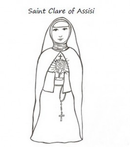 Catholic Saints and All Saint's Day Coloring Pages