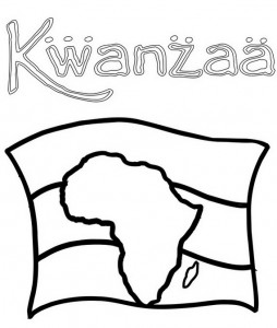 December Holiday Kwanzaa coloring pages