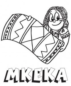 December Holiday Kwanzaa coloring pages