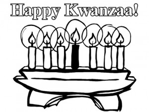 December Holiday Kwanzaa coloring pages