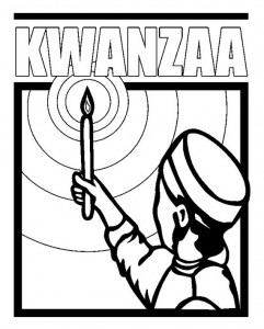December Holiday Kwanzaa coloring pages