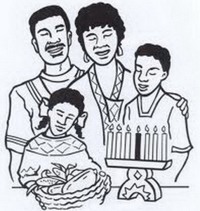 December Holiday Kwanzaa coloring pages