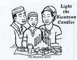 December Holiday Kwanzaa coloring pages