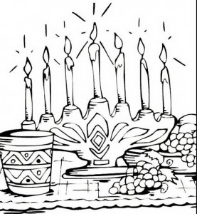 December Holiday Kwanzaa coloring pages