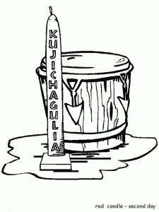 December Holiday Kwanzaa coloring pages