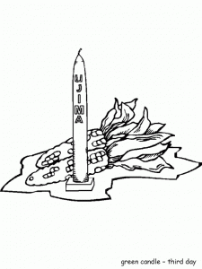 December Holiday Kwanzaa coloring pages