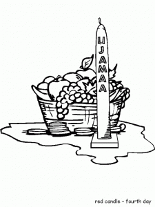 December Holiday Kwanzaa coloring pages