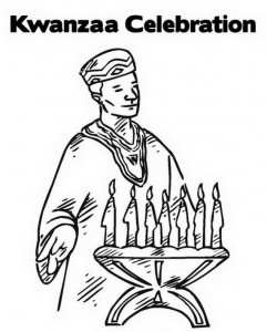 December Holiday Kwanzaa coloring pages