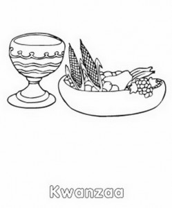 December Holiday Kwanzaa coloring pages