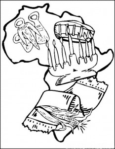 December Holiday Kwanzaa coloring pages