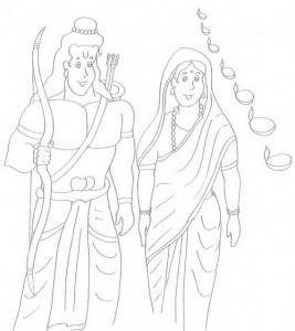 Diwali Colouring Pages