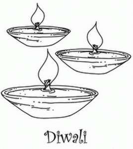 Diwali Colouring Pages