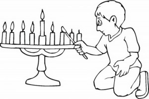 Hanukkah Coloring Pages: Menorahs