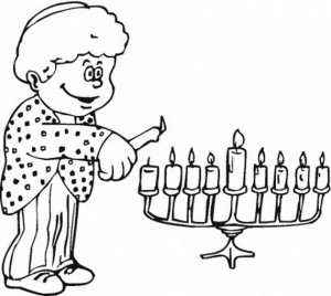 Hanukkah Coloring Pages: Menorahs