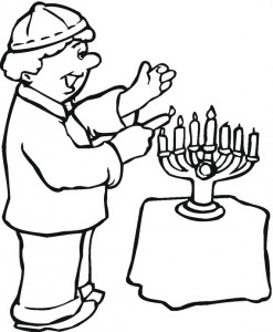Hanukkah Coloring Pages: Menorahs