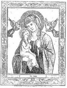 Immaculate Conception Coloring Pages