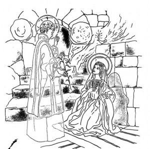 Immaculate Conception Coloring Pages