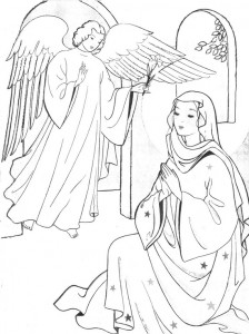 Immaculate Conception Coloring Pages