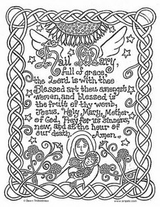 Immaculate Conception Coloring Pages
