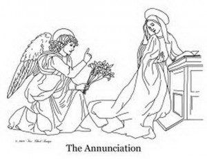 Immaculate Conception Coloring Pages
