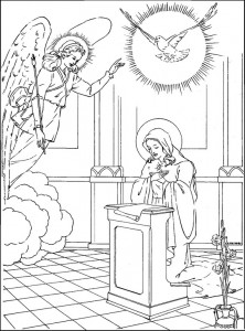 Immaculate Conception Coloring Pages
